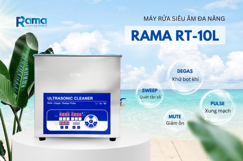 Bể rửa siêu âm đa năng Rama RT-10L - Công ty bể rửa siêu âm Rama Việt Nam